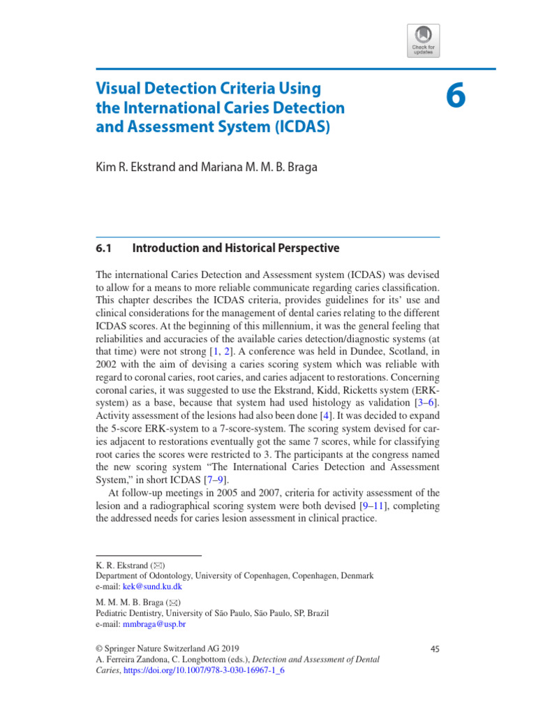 Dental Caries Detection Guide | PDF | Tooth Enamel | Medical Specialties