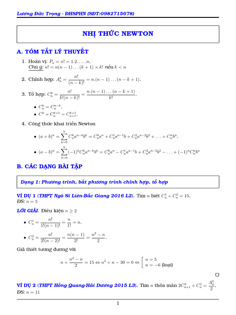 Nhi Thuc Newton | PDF