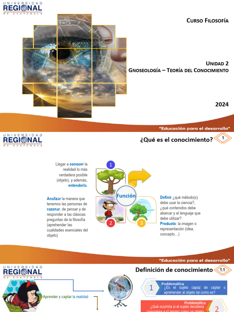 Filosofía Unidad 2 2024 | PDF | Conocimiento | Empirismo