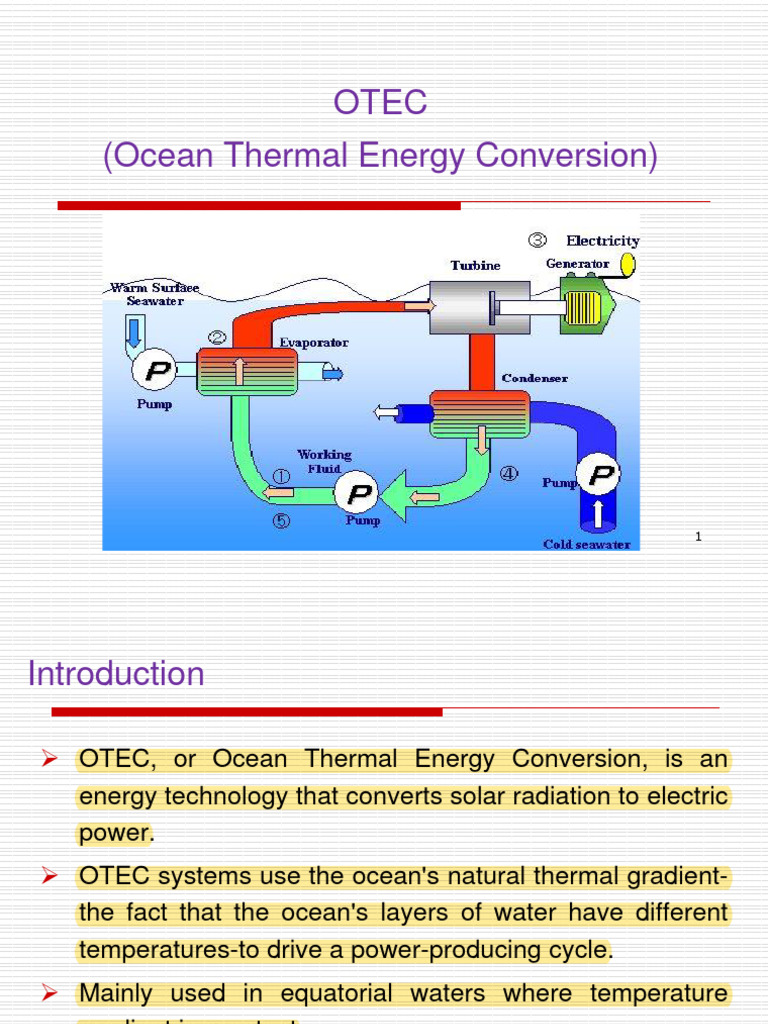 OTEC | PDF | Power Station | Water