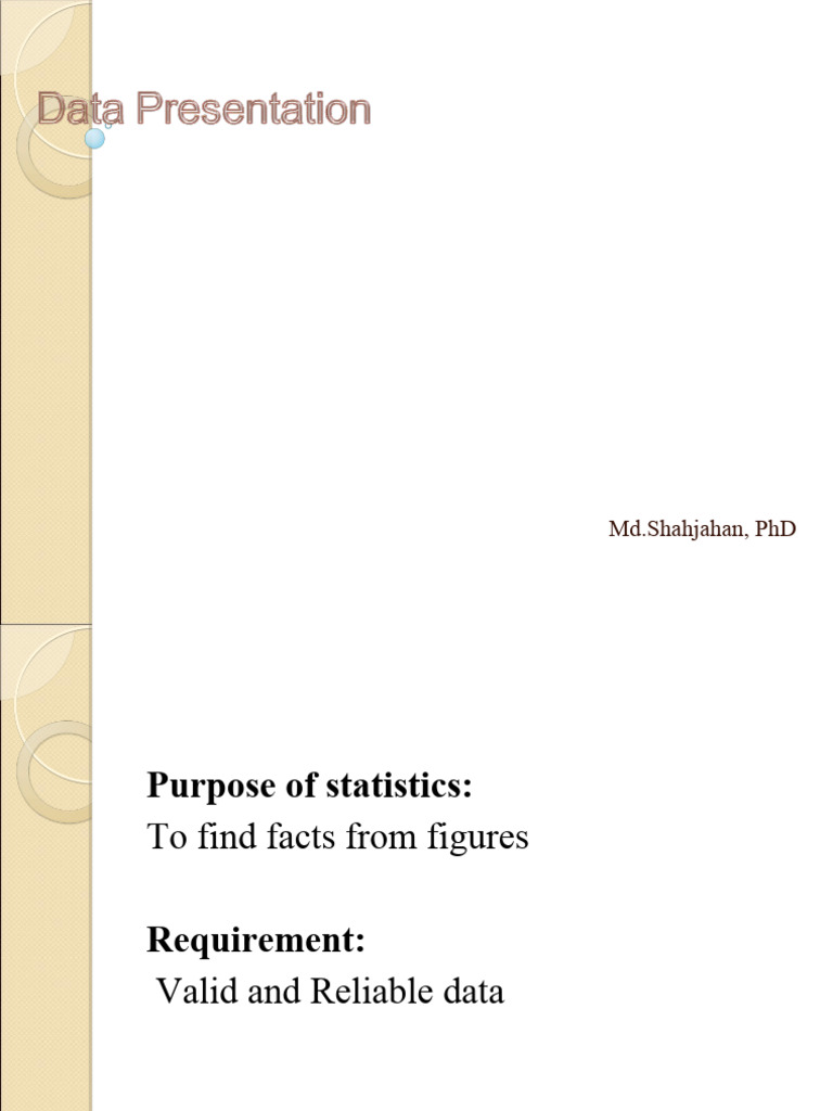 Data Presentation | PDF | Statistics