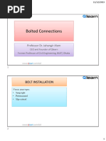 Snug-Tightened Bolt Installation Guide | PDF | Mechanical Engineering