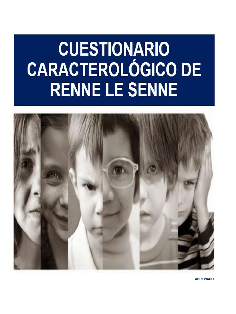 Manual Caracterologico Le Senne | PDF | Las emociones | Inteligencia