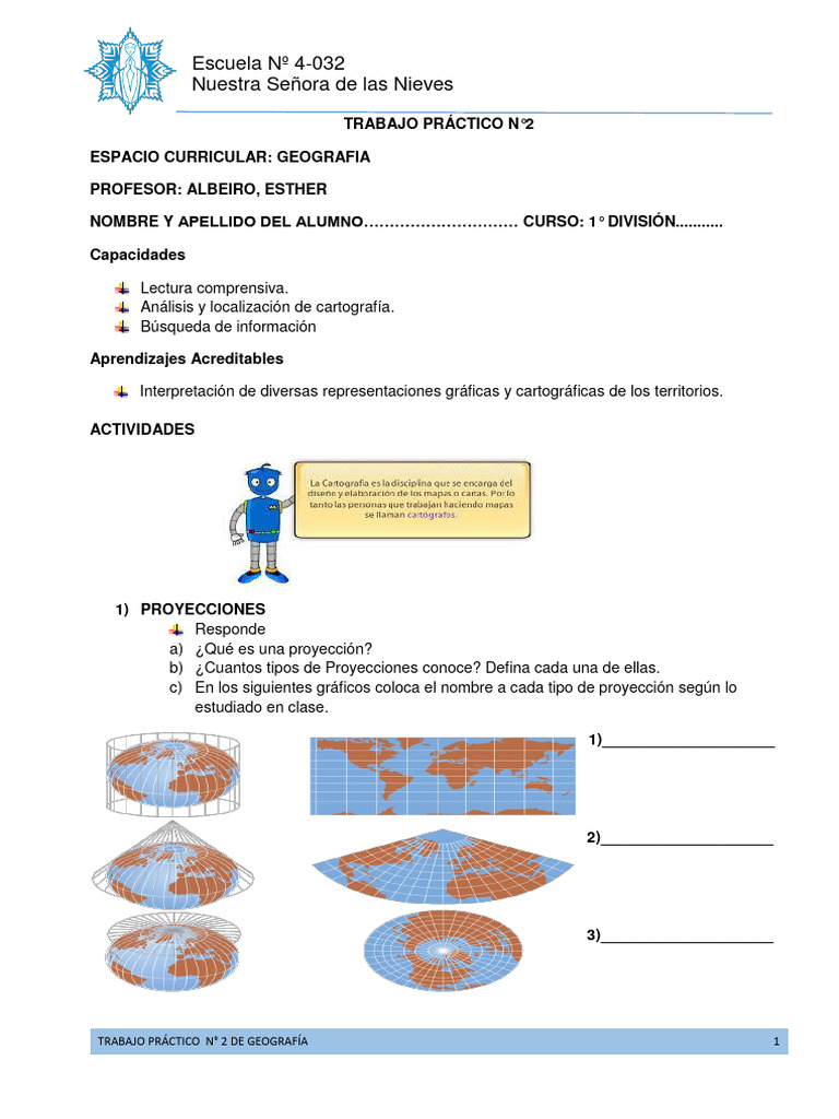 Trabajo Práctico N°2 Representación de La Superficie Terrestre | PDF ...