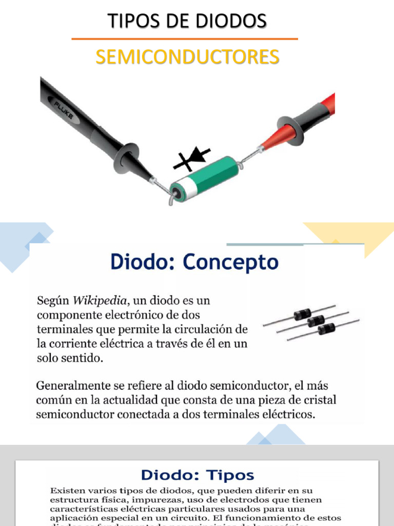 Tipos de Diodos Introduccion a Los Semiconductores | PDF | Diodo | Rectificador