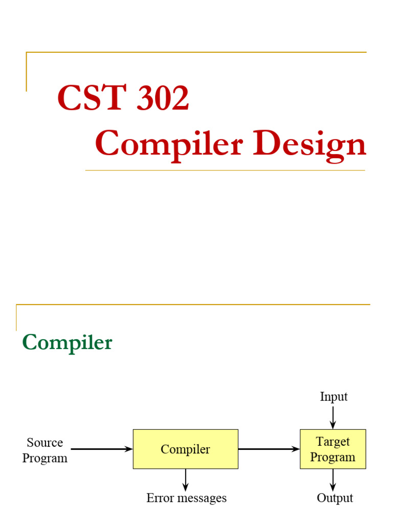 Module-1 1 | PDF | Parsing | Compiler