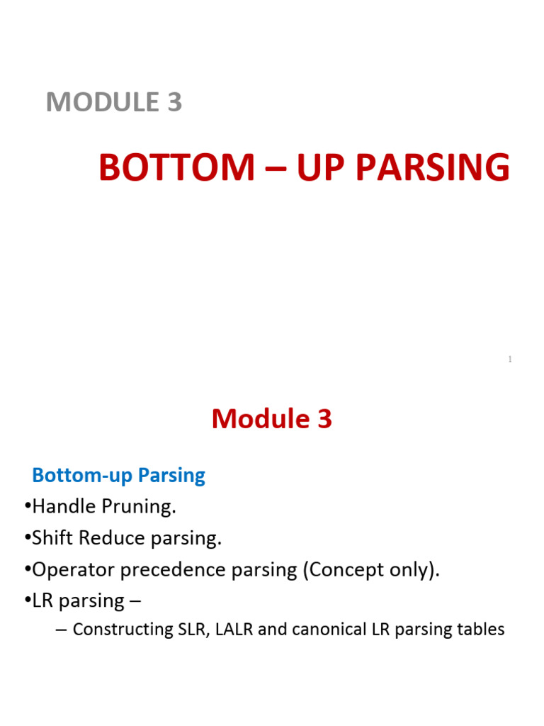 Module-3 1 | PDF | Parsing | Formalism (Deductive) Module-3 1 | PDF | Parsing | Formalism (Deductive)