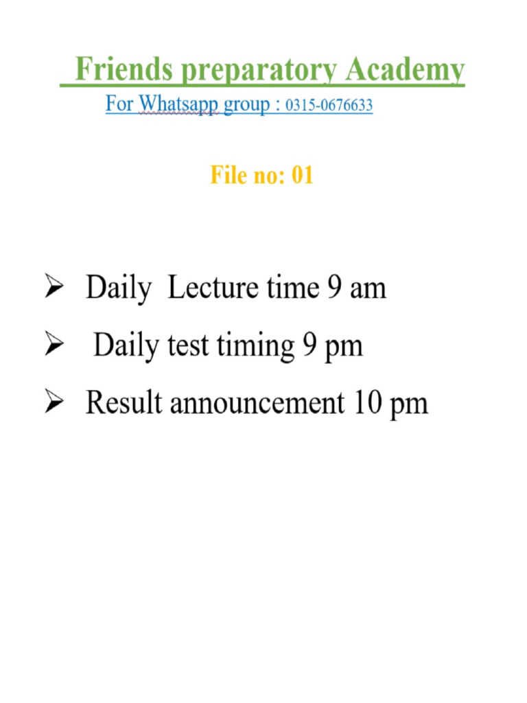 For Test No 1 | PDF