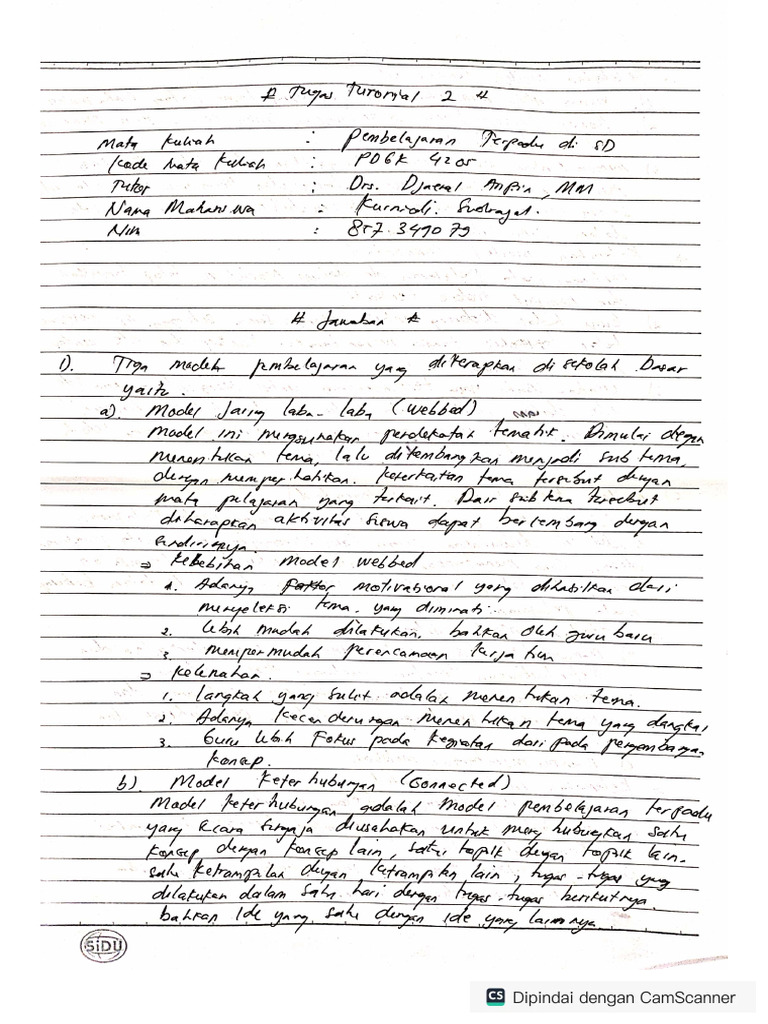 TTM 2 Pendidikan Terpadu Kurniadi Sudrajat | PDF