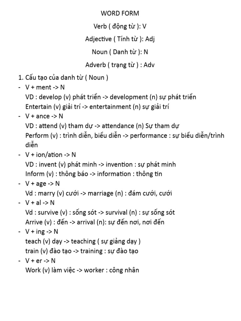 Word Form | PDF