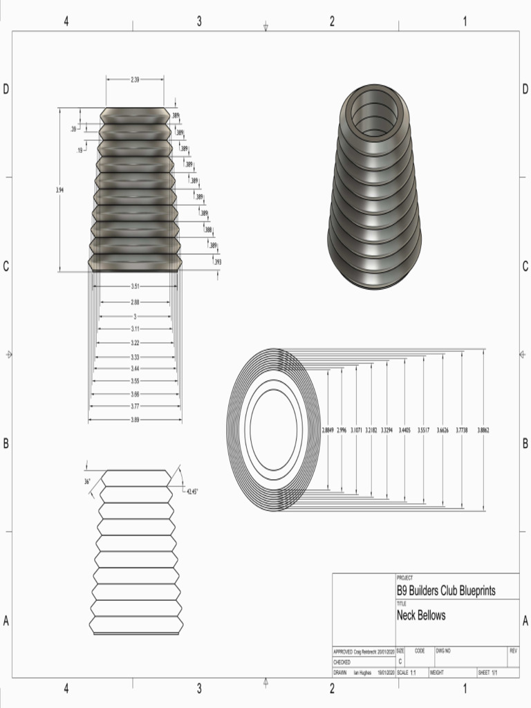 B9 Neck Bellows 200120 | PDF