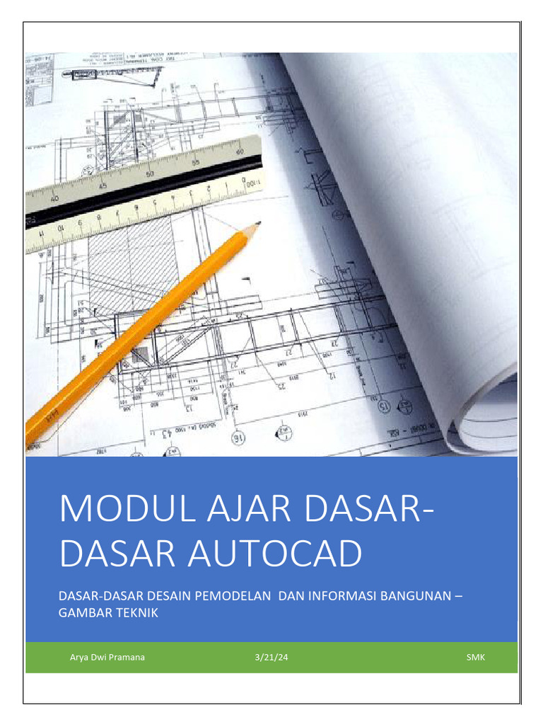 Modul Ajar - Dasar Dasar Autocad | PDF