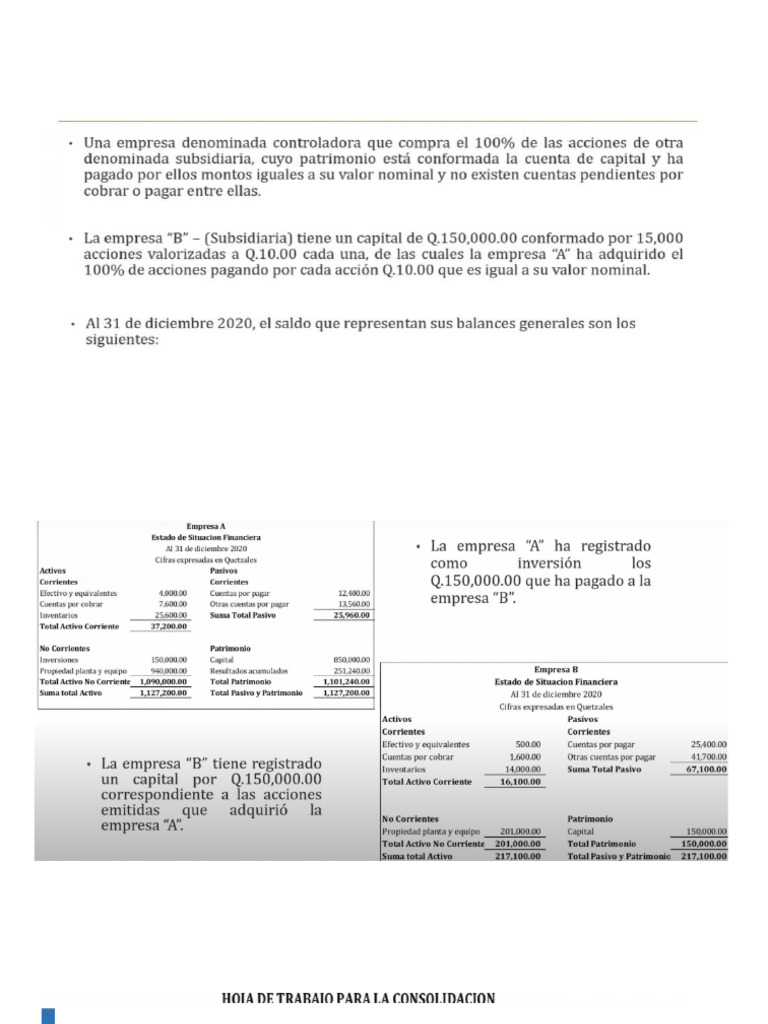 Diapositivas Ejercicio Niif 10 | PDF