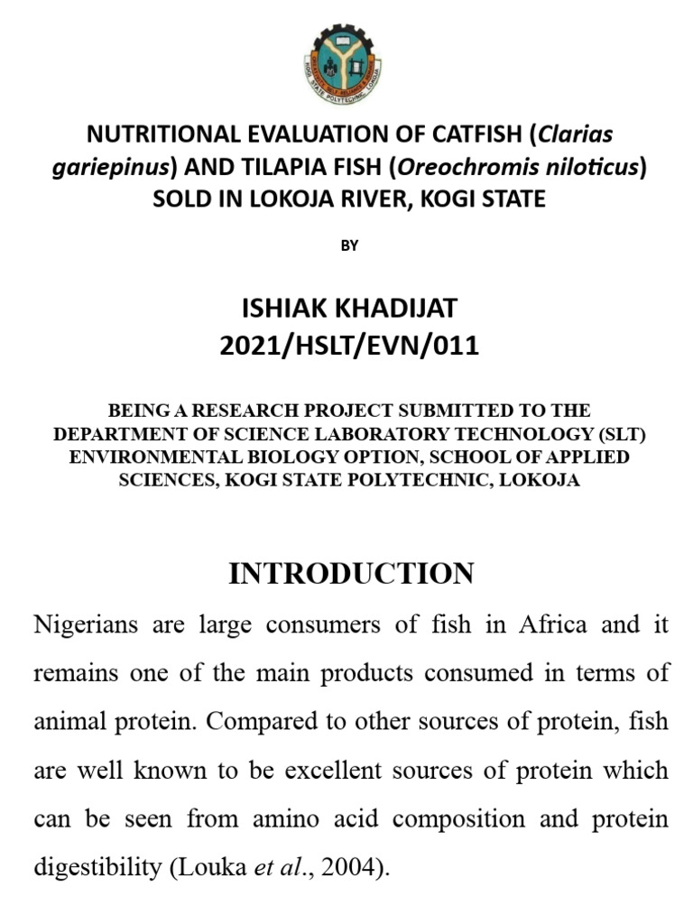 Fish Document | PDF | Nutrition | Diet & Nutrition