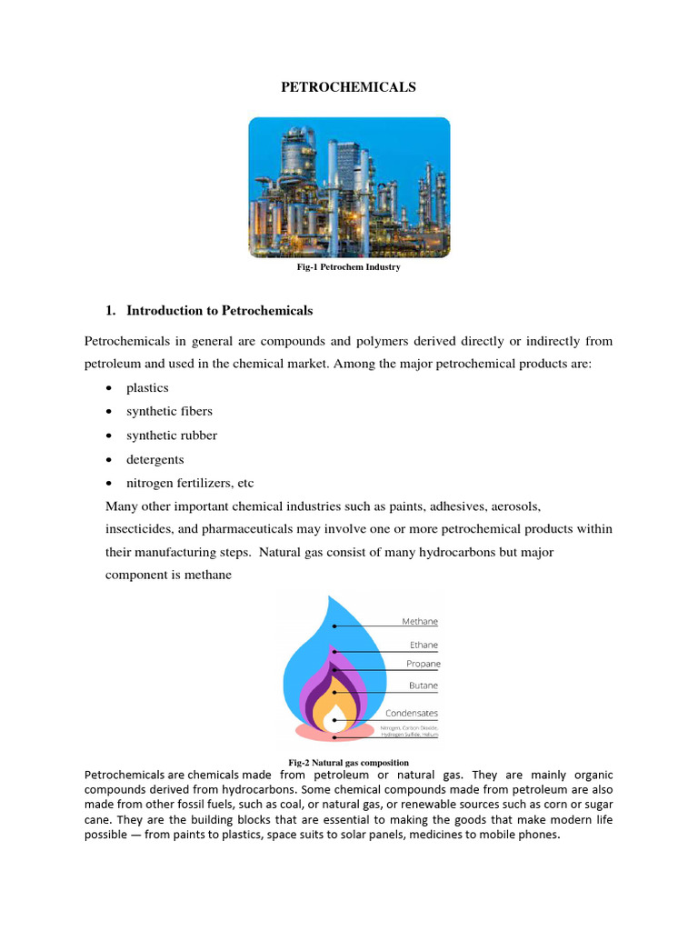 PETROCHEMICALS Lecture 1 | PDF | Petroleum | Petrochemical