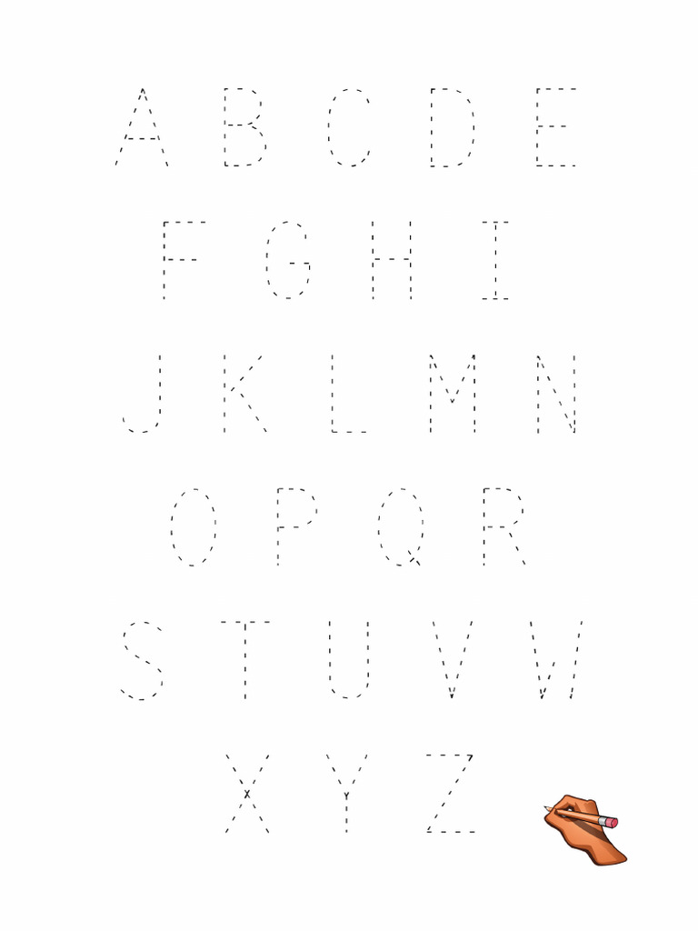 Trace The Alphabet | PDF