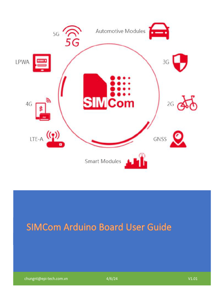 SIMCom Arduino Board UserGuide Rev1.01 | PDF