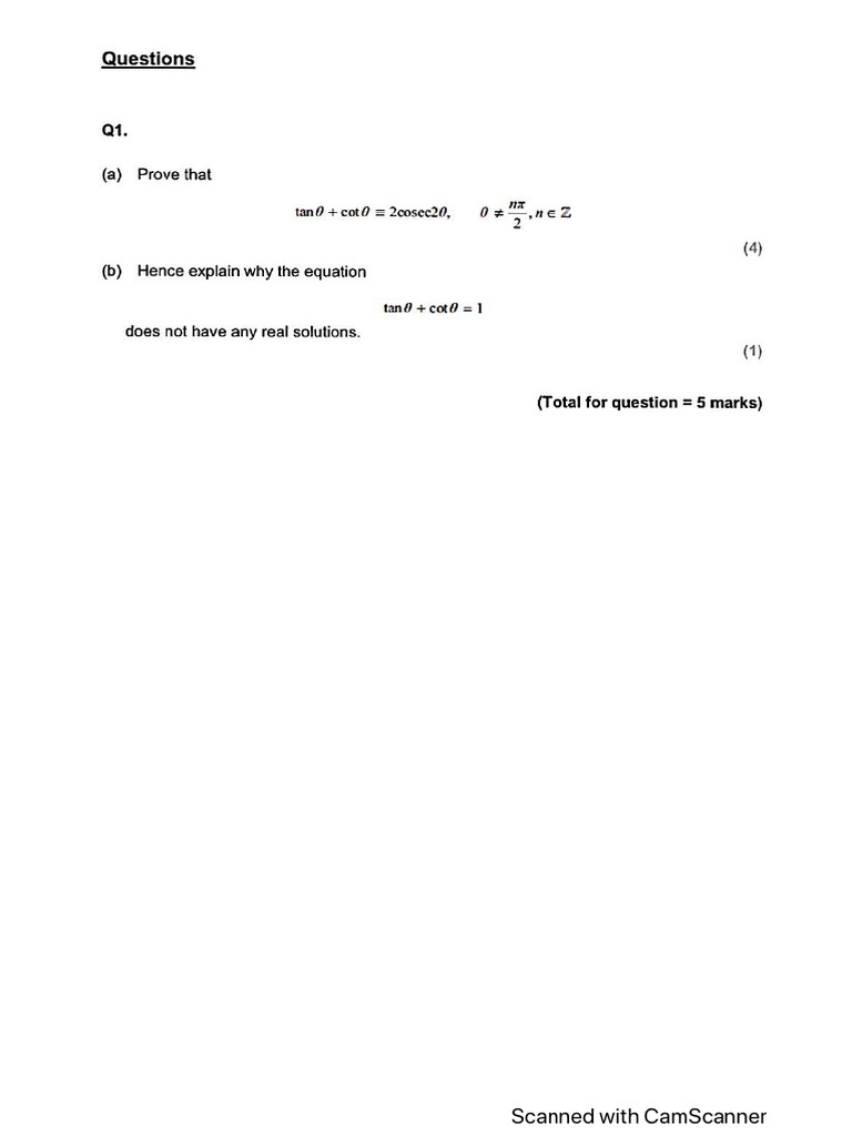 A Level Trigonometry 2 | PDF