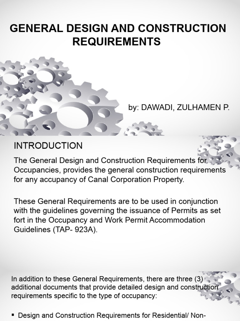 General Design and Construction Requirements | PDF | Business