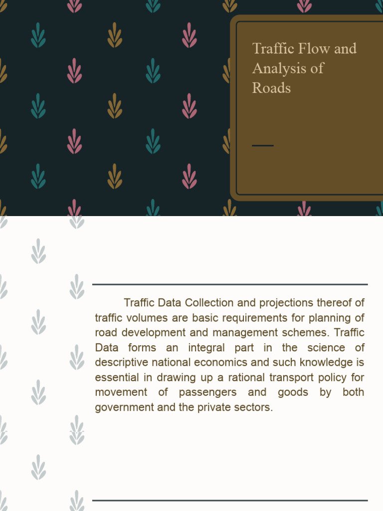 Traffic Flow and Analysis of Roads | PDF | Traffic | Truck