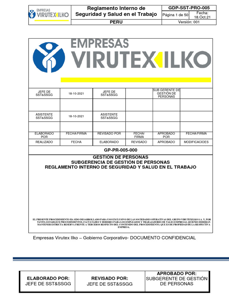 GDP SST Pro 005 Risst | PDF | Seguridad y salud ocupacional | Riesgo