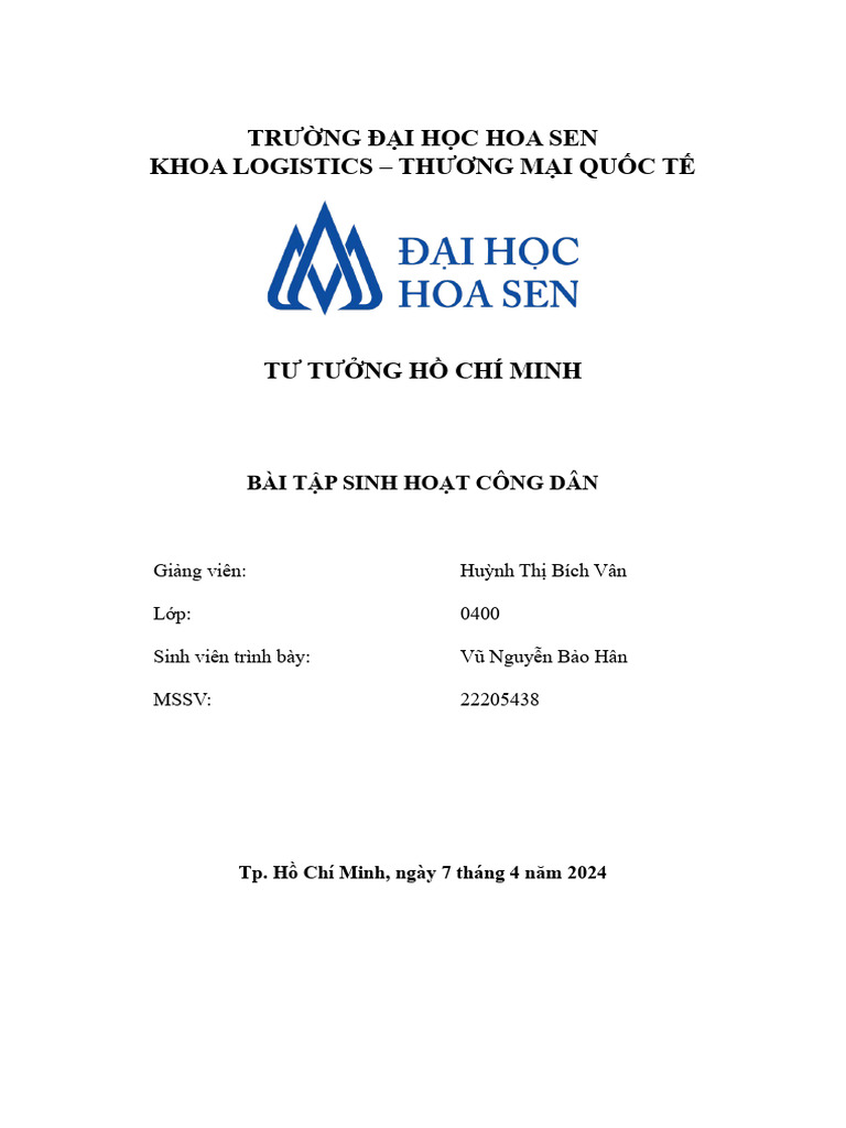 Bài SHCD | PDF