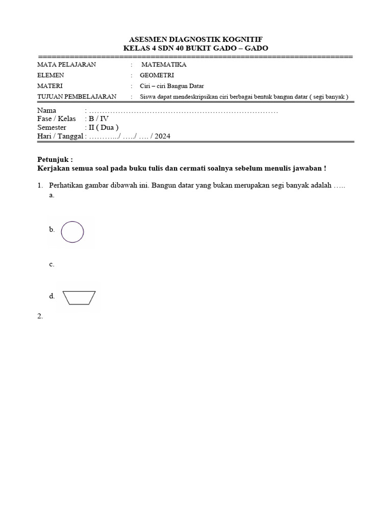 Asesmen Diagnostik Kognitif Pdf