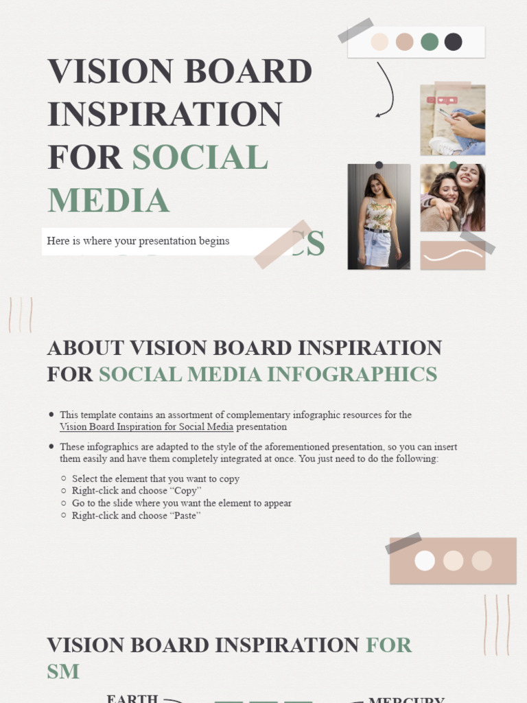 Vision Board Social Media Infographics | PDF | Planets | Planets In ...