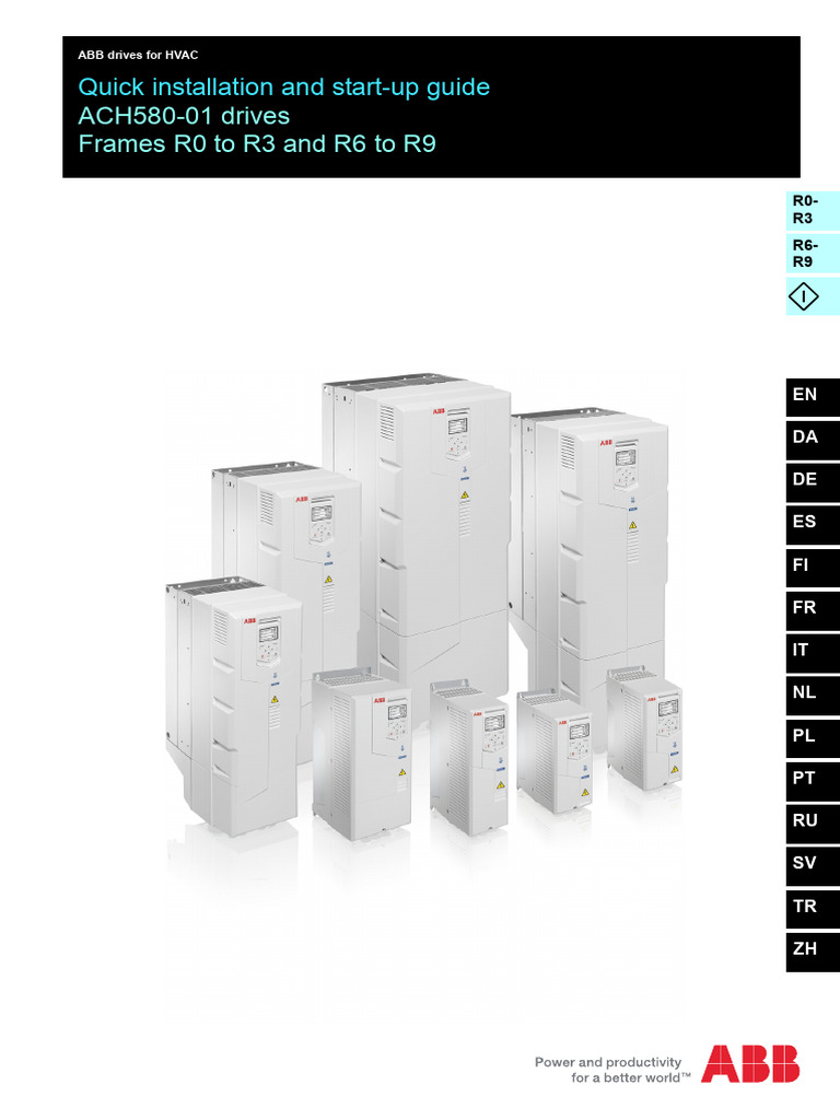 EN - ACH580-01 - R0toR3 - R6toR9 - QISG - A - A5 - A3 - 3AUA0000076330 ...