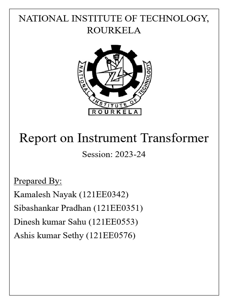 Instrument Transformer | Download Free PDF | Transformer | Electromagnetic Induction