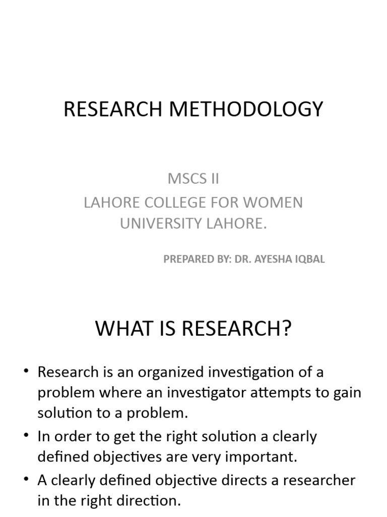 RM Chapter 1 | PDF | Quantitative Research | Methodology
