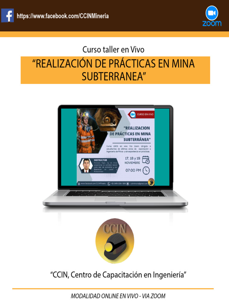 CCIN - Realización de Prácticas en Mina Subterránea | PDF | Minería ...