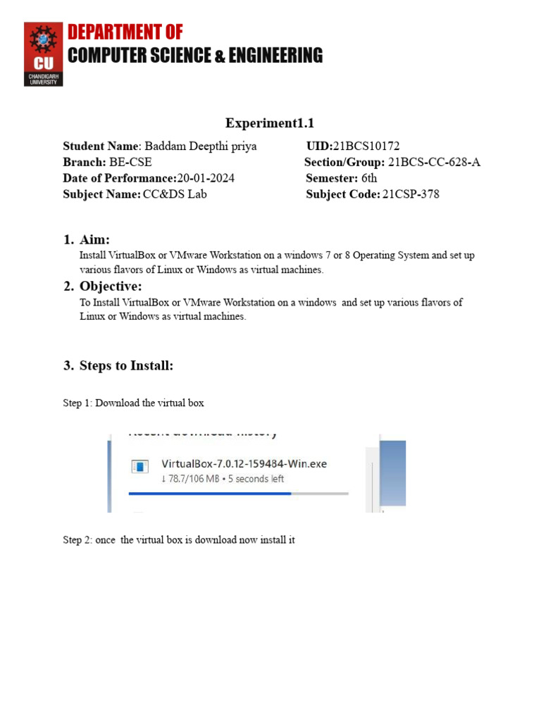 CC 1 | PDF | Cloud Computing | Virtual Machine