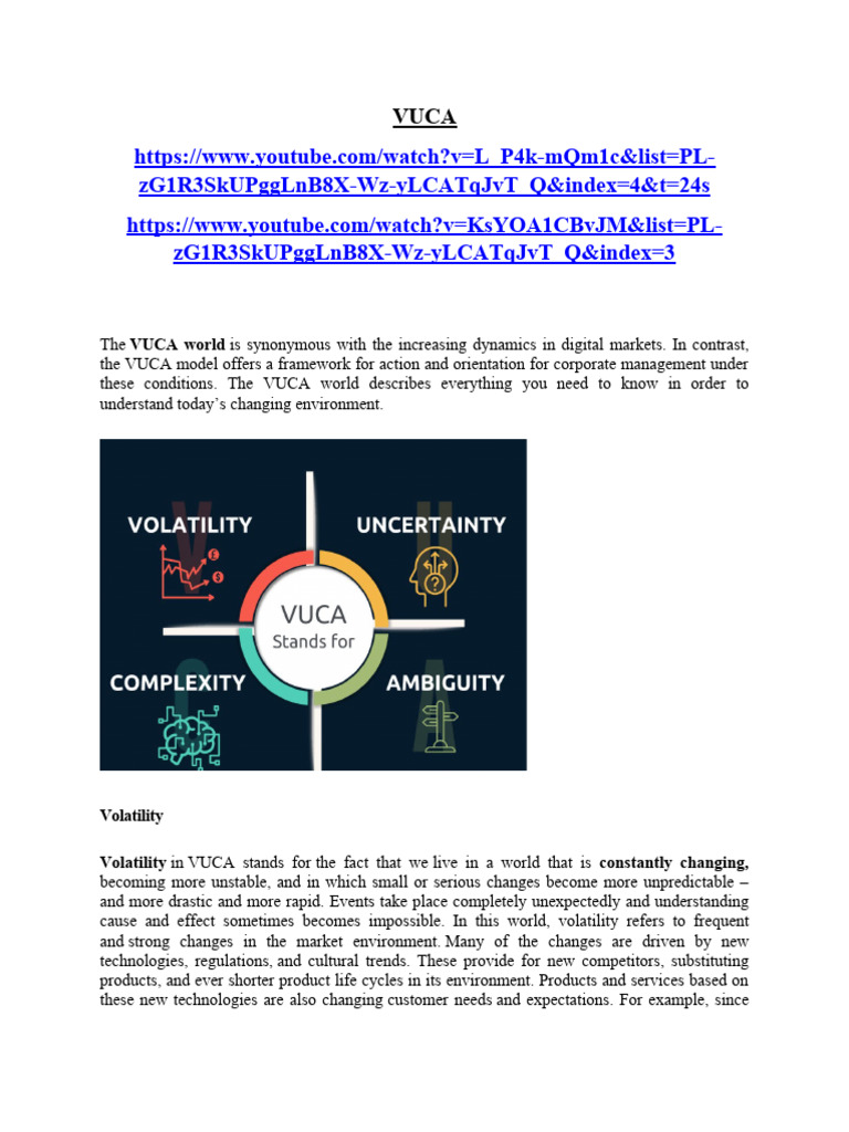 VUCA | PDF | Decision Making | Innovation