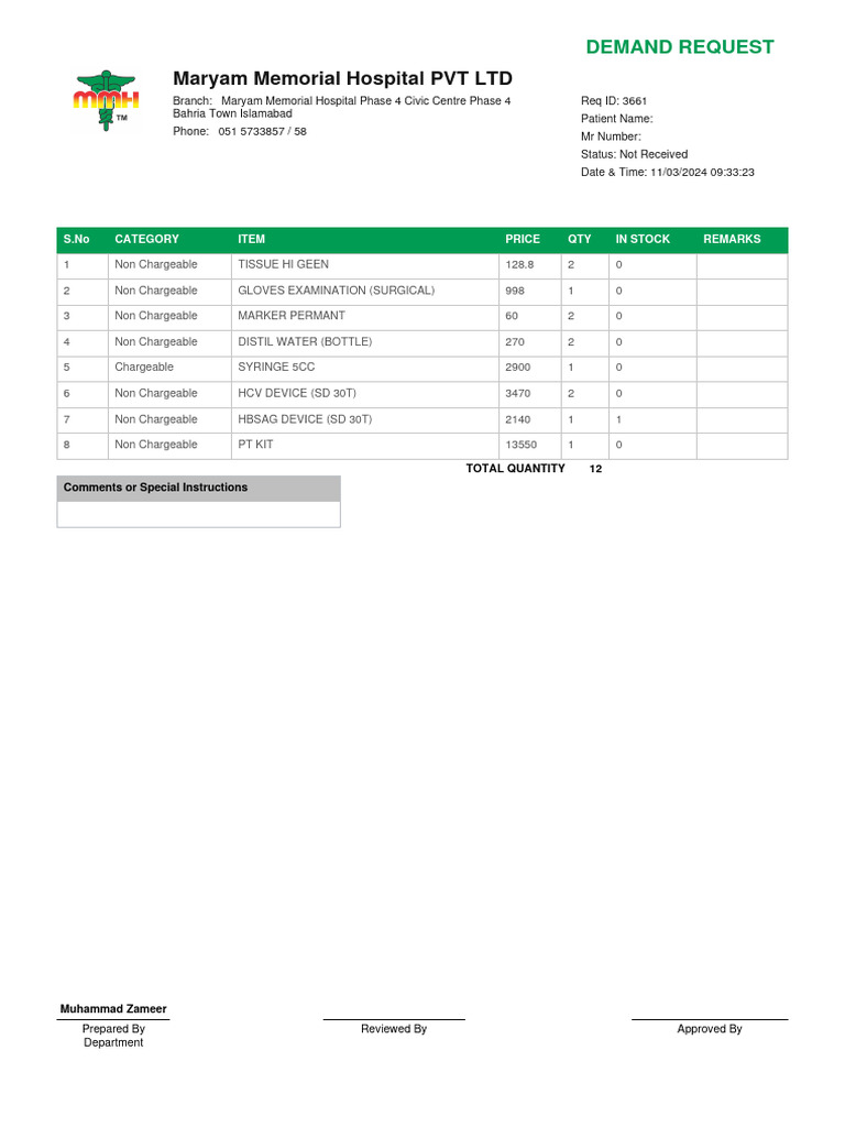 Demand Request Mon Mar 11 2024 09 - 31 - 41 GMT+0500 | PDF