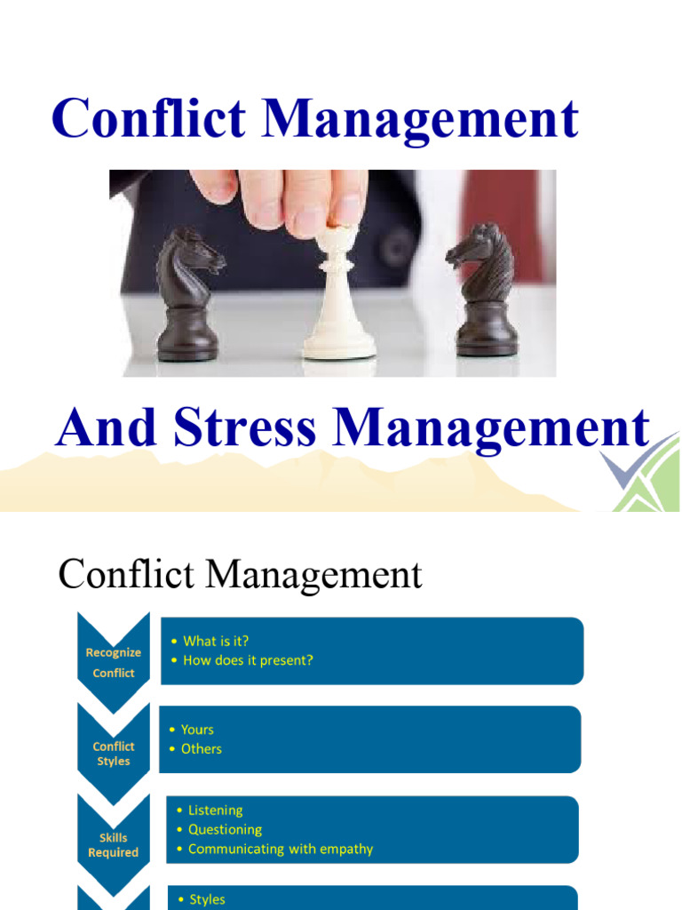 Conflict & Stress Management Handout (Autosaved) | Download Free PDF ...