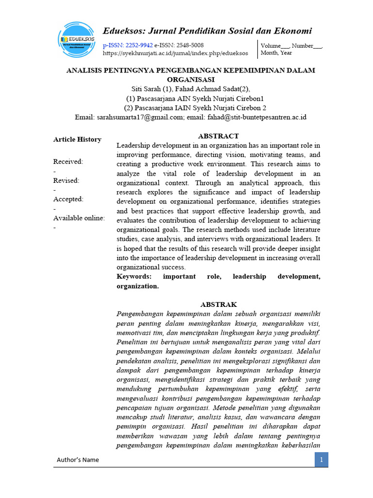 Article Jurnal MSDI Siti Sarah-2 | PDF