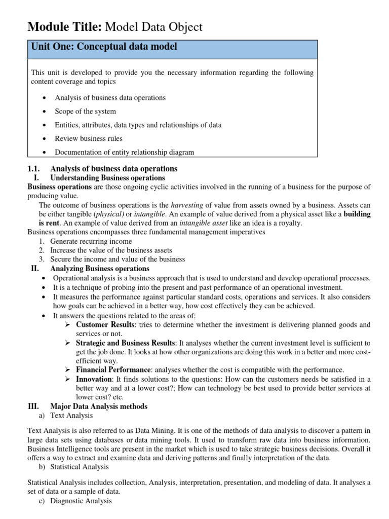 Chapter One | Download Free PDF | Data Model | Conceptual Model