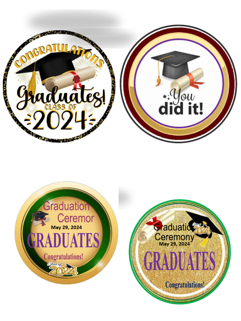 Lei For Graduation With New Designs Editable | PDF
