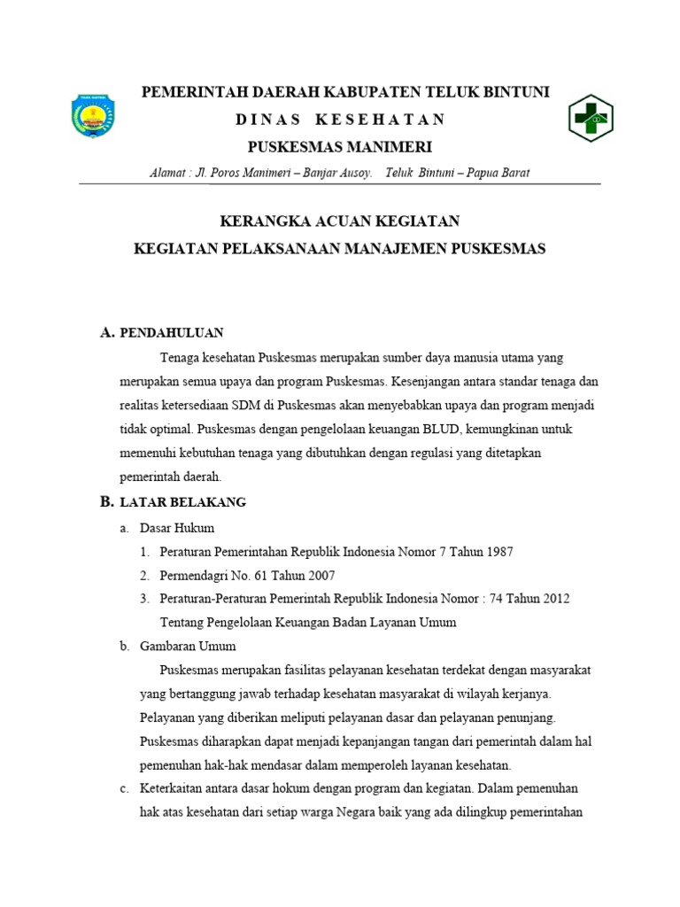 KAK KMP (Perbaikan) | PDF