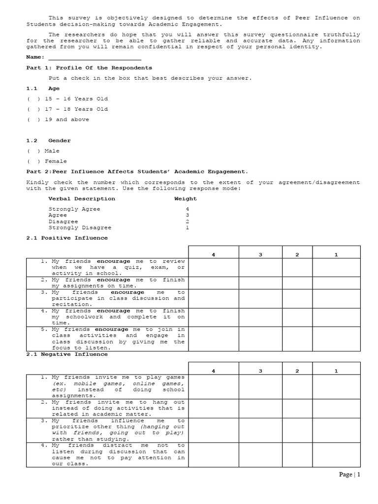 QUESTIONNAIRE | PDF | Questionnaire | Behavioural Sciences