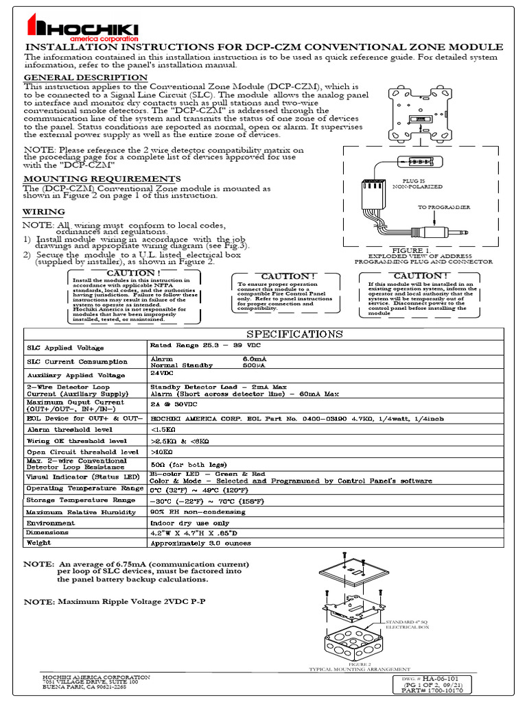 DCP-CZM Installation Instructions | PDF | Electrical Wiring | Electrical Connector