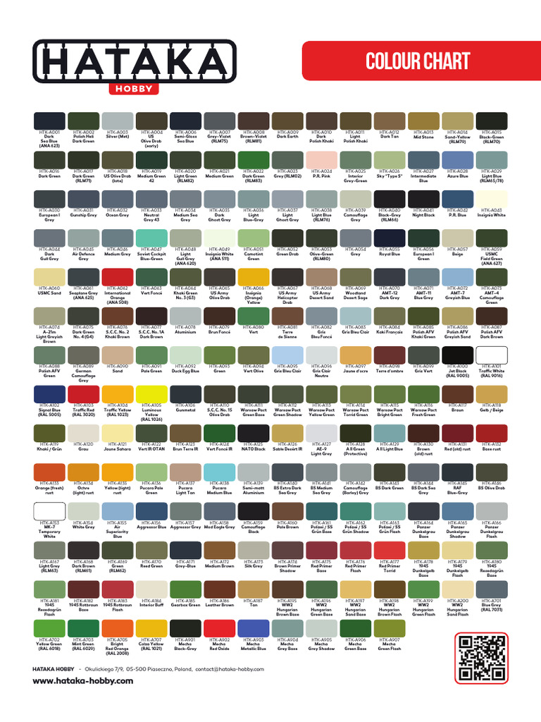 Hataka Catalogo de Colores | PDF | Grey | Brown