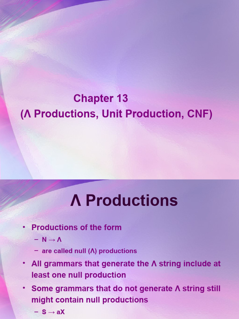 Toa-Handout-24 Null Production CFG | PDF | Formalism (Deductive ...