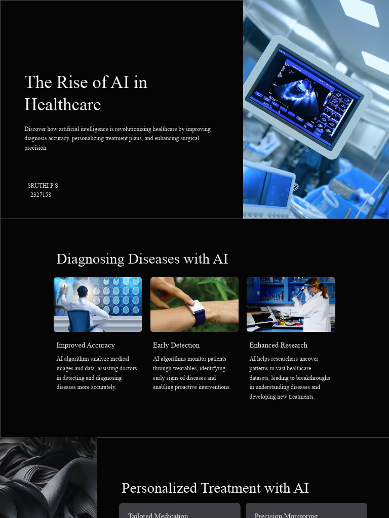 The Rise of AI in Healthcare | PDF | Artificial Intelligence ...
