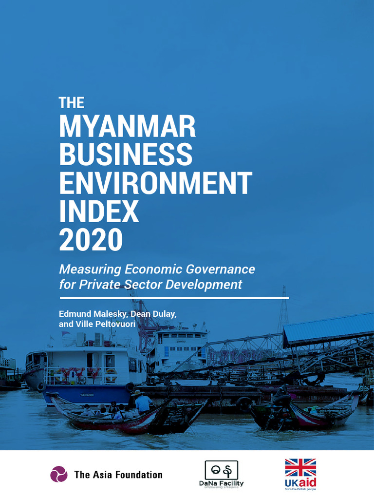 Myanmar Business Environment Index 2020 - EN | PDF | Governance ...