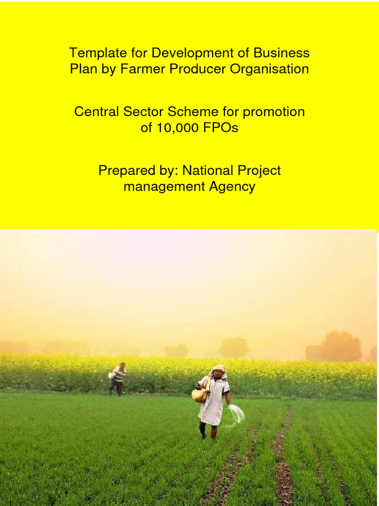 Fpo Business Plan Final | PDF | Agriculture | Procurement