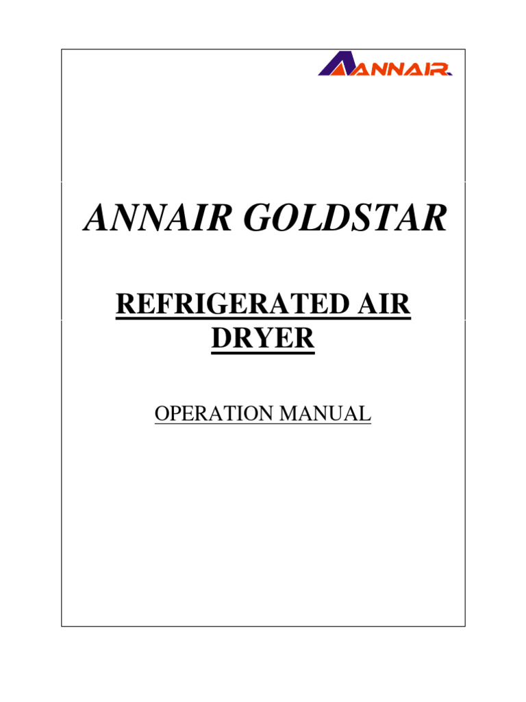 ANNAIR Goldstar Manual | PDF | Heat Exchanger | Chemical Engineering