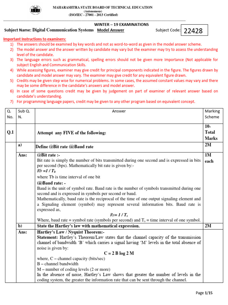 2019 Winter Model Answer Paper (Msbte Study Resources) | PDF | Analog To Digital Converter ...