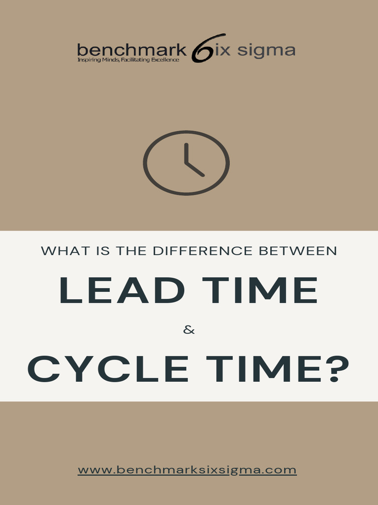 Lead Time Vs Cycle Time | PDF